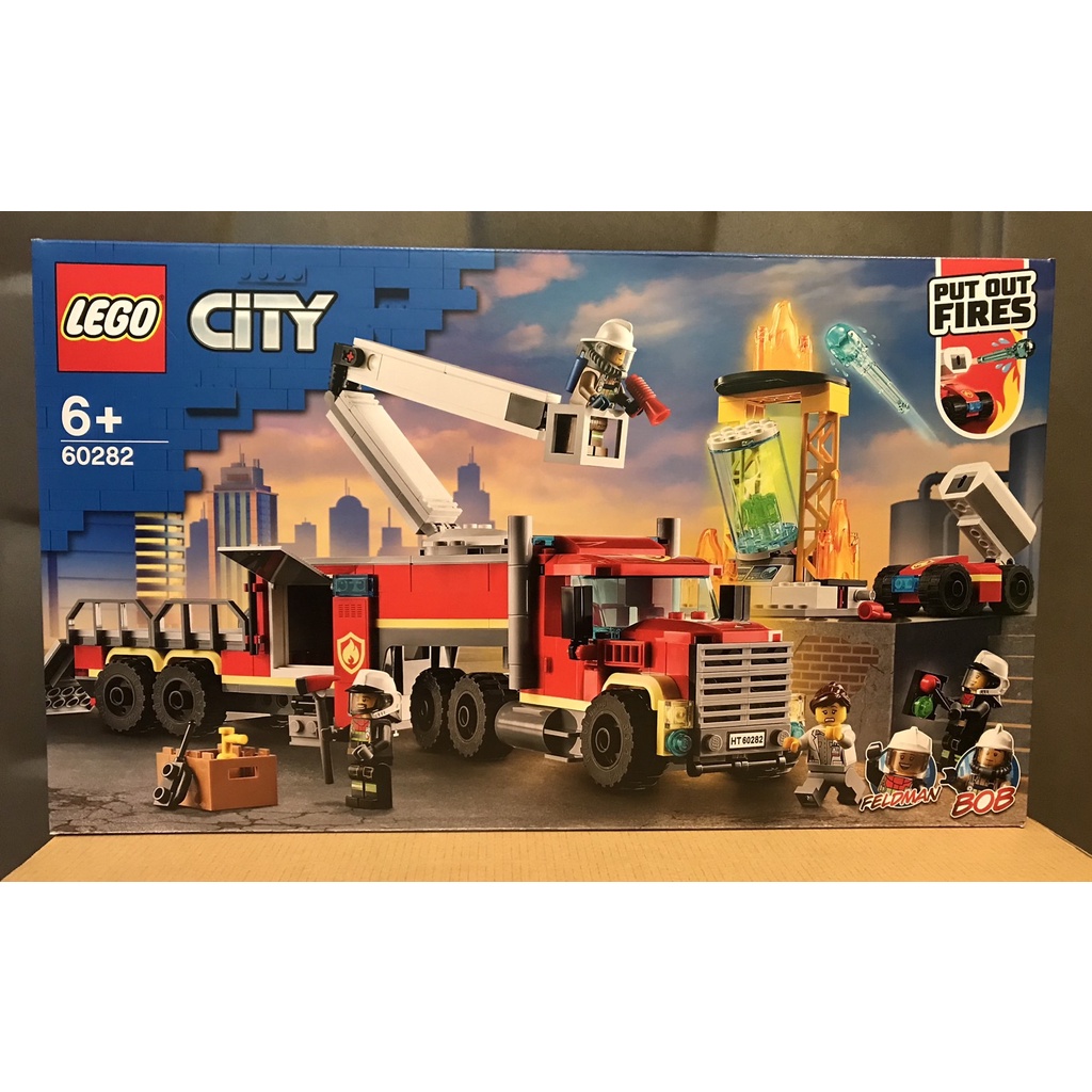 【積木2010】樂高 LEGO 60282 消防指揮車 消防車 / 消防員 貨櫃車 / 城市 CITY (BR) | 蝦皮購物