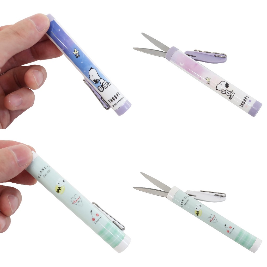 {日本帶回} Collesta Slide Scissors 筆管剪刀 筆型剪刀 史努比 Kamio Japan 共兩款 | 蝦皮購物