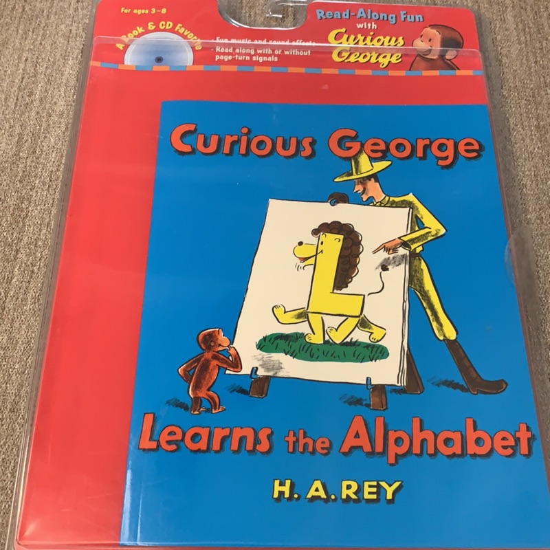 Curious George Learns the Alphabet（book+CD) | 蝦皮購物
