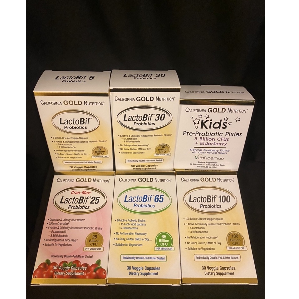[保證正品]CALIFORNIA GOLD NUTRITION LactoBif Probiotics 素食膠囊益生菌 | 蝦皮購物