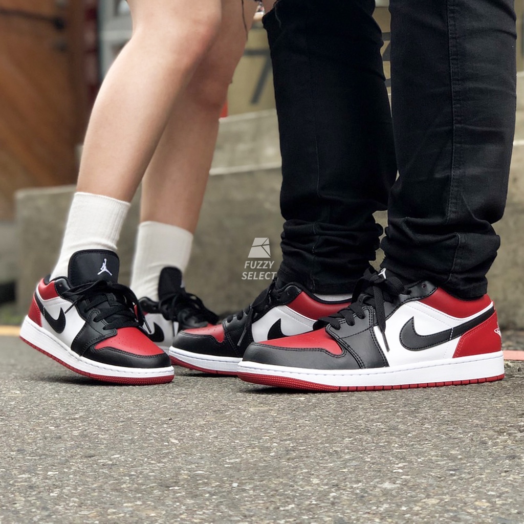 【逢甲 FUZZY】Air Jordan 1 Low Bred Toe 黑紅 553558-612 553560-612 | 蝦皮購物