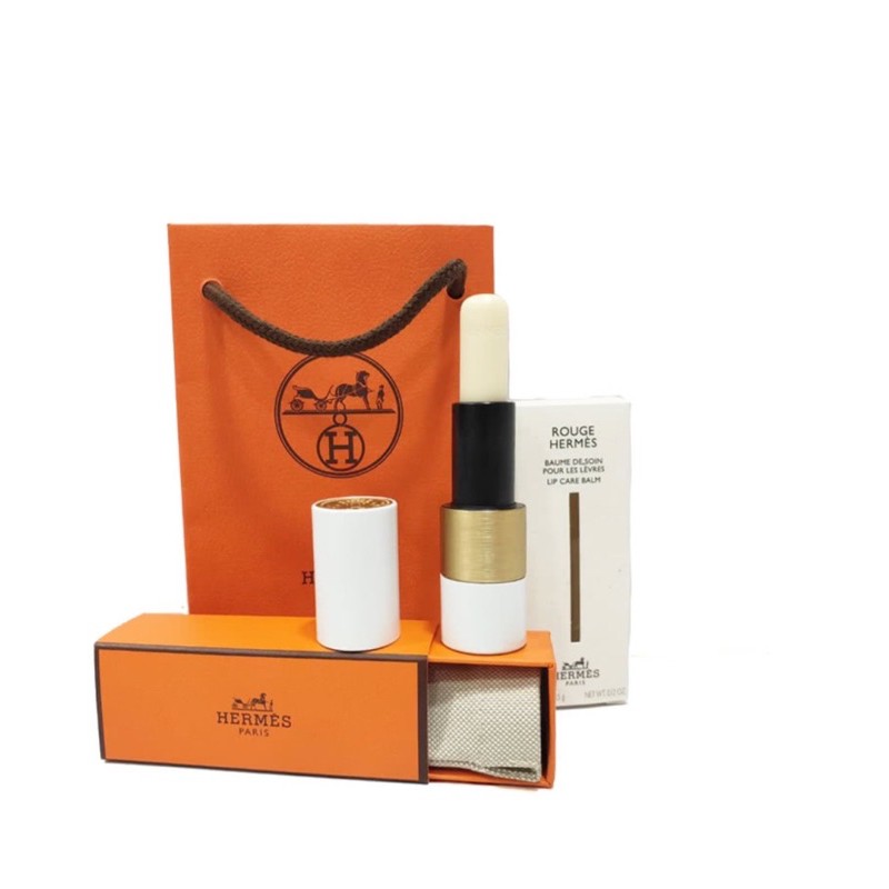 LiLicoco 姐妹購物趣**Hermes 愛馬仕**全新真品-透明滋潤護唇膏-附完整包裝/紙袋 | 蝦皮購物