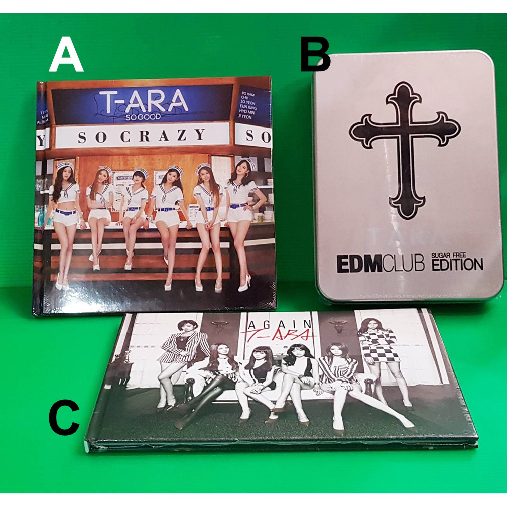 T-ara 專輯 Again / So Good / EDM Club Sugar Free Edition *全新未拆 | 蝦皮購物