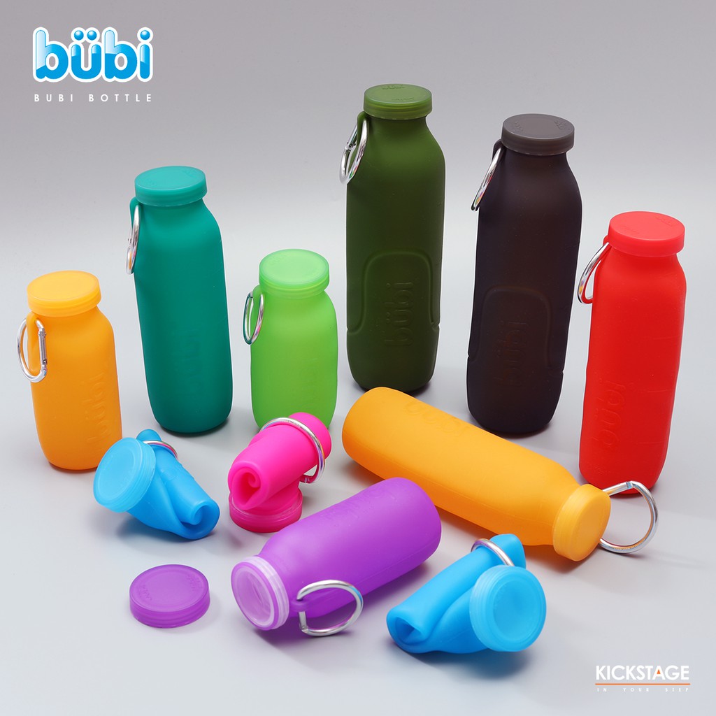 BUBI BOTTLE 450 650 1000ML可折疊 矽膠 可微波 運動水壺 水瓶 登山 健身 自行車 慢跑 | 蝦皮購物