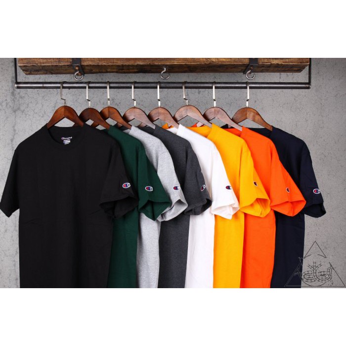 【HYDRA】CHAMPION BASIC LOGO TEE 美版 重磅 冠軍 短T 素T 刺繡 短袖 短踢【T425】 | 蝦皮購物