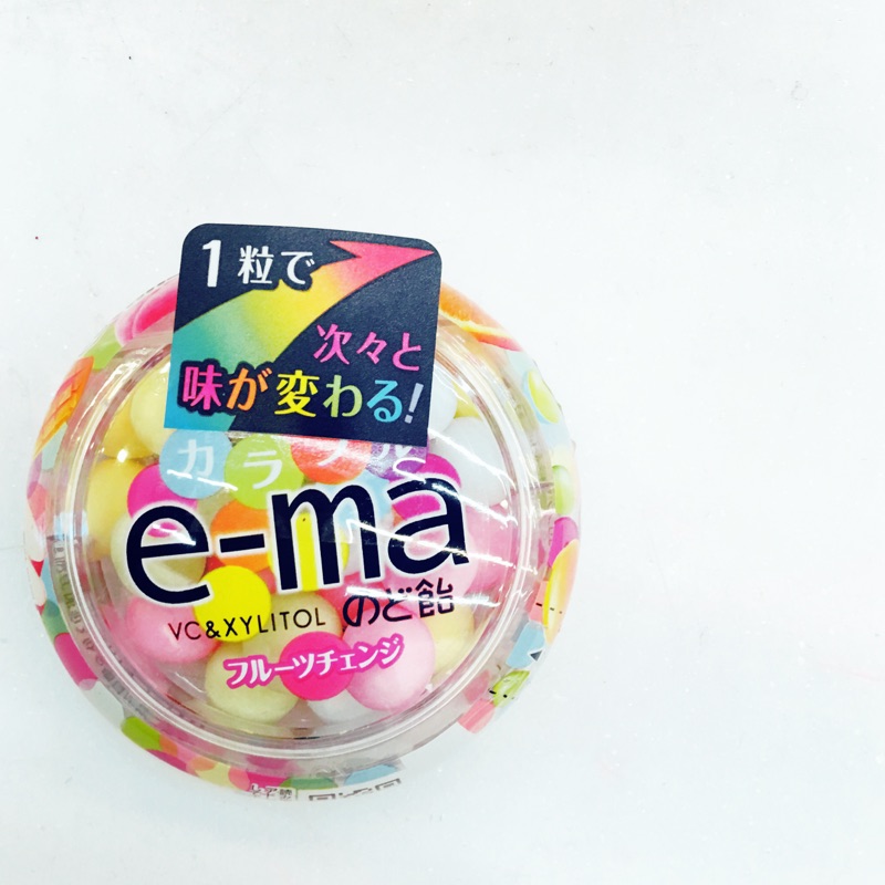 [蕃茄園] e-ma uha 味覺糖 七彩水果喉糖 33g 清爽舒喉 白葡萄 蘋果 柳橙 橘子 桃子 隨手盒 | 蝦皮購物