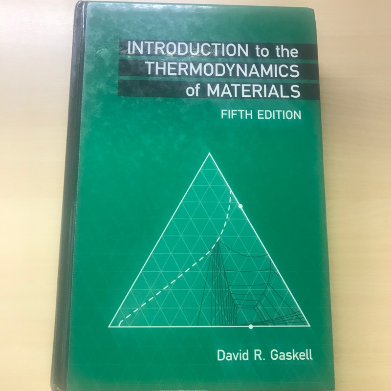 材料熱力學 原文書introduction to thermodynamics of materials Gaskell | 蝦皮購物