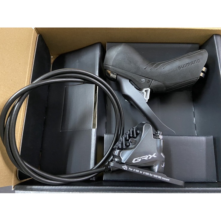『時尚單車』[現貨] Shimano GRX ST-RX810 左/前碟煞組/卡鉗 樹脂 | 蝦皮購物
