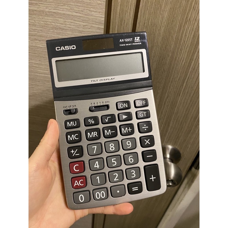 CASIO 卡西歐 AX-120ST 12位元仰角桌上型計算機 | 蝦皮購物