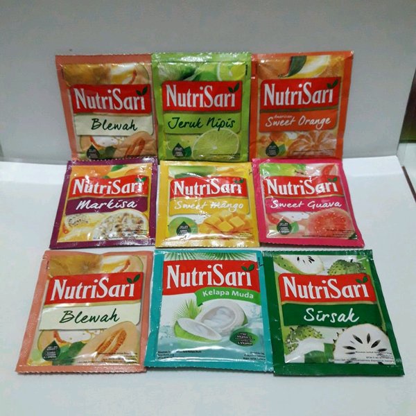 Nutrisari Minuman Saset dingin Aneka Rasa | 蝦皮購物