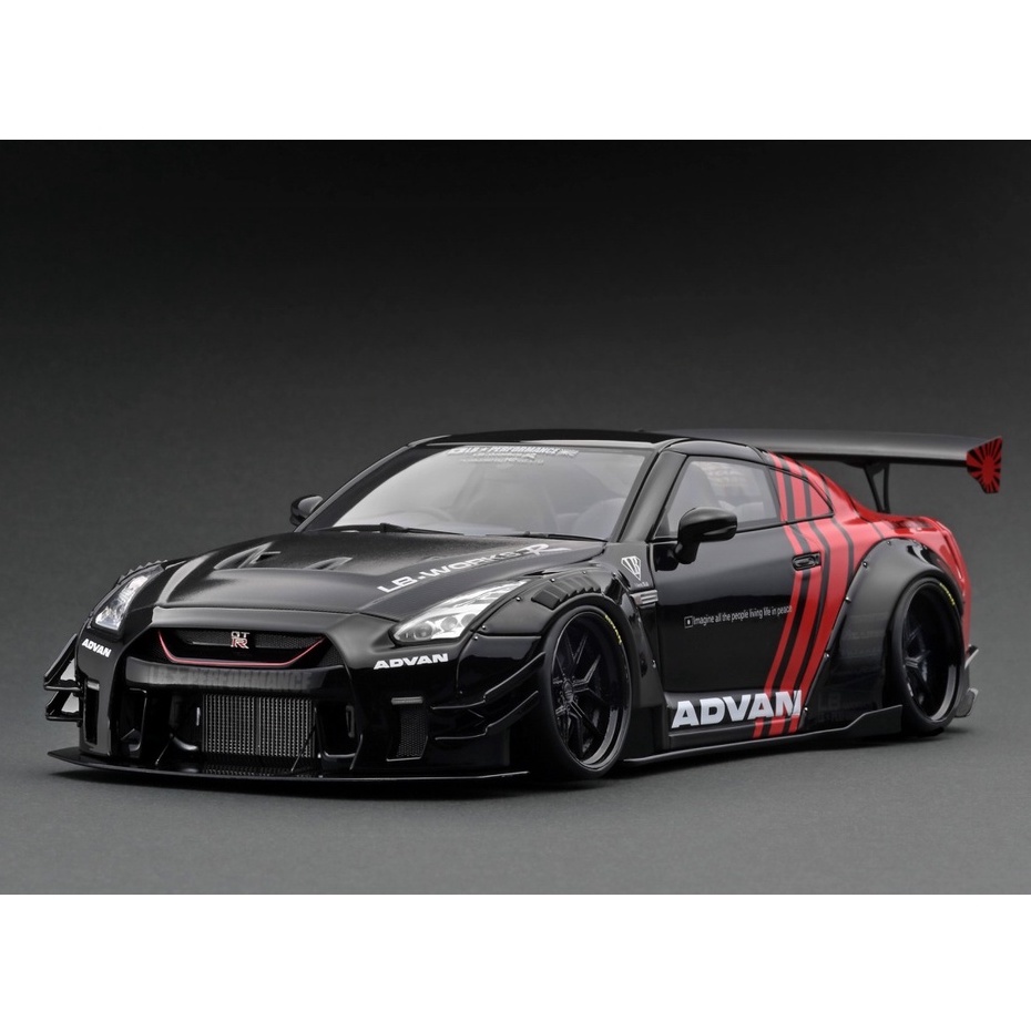 【模例】ig 1/18 LB-WORKS Nissan GT-R R35 type 2 Advan塗裝 IG2345 | 蝦皮購物
