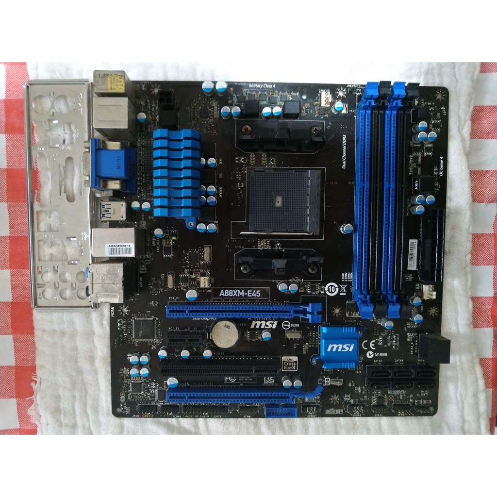 MSI 微星 A88XM-E45 主機板 FM2+ FM2 A88X DDR3 4插槽 最大64G HDMI | 蝦皮購物