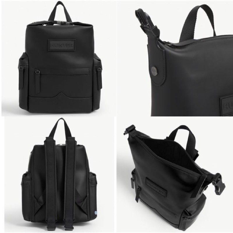 Hunter boots Original TopClip Backpack 橡膠皮革 防水 後背包 筆電包 防水牛皮包 | 蝦皮購物