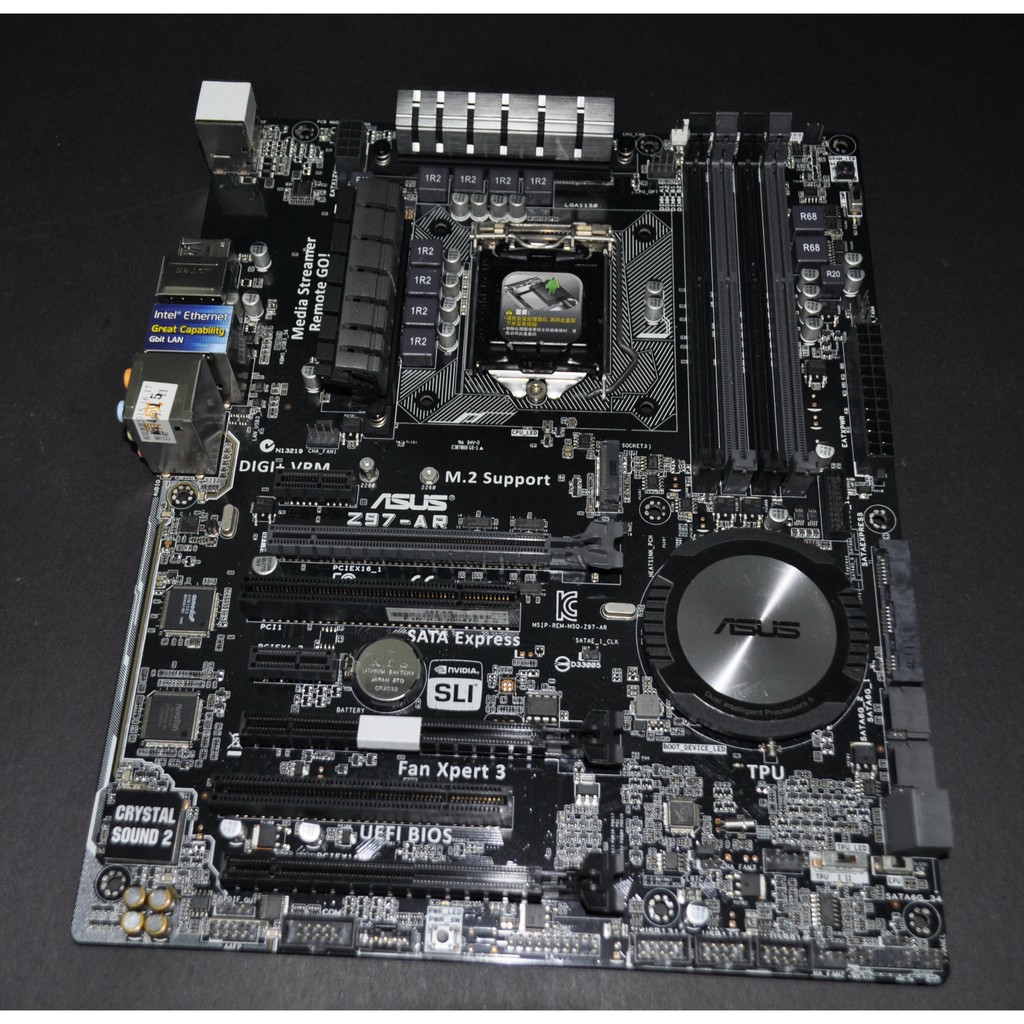 庫存未用！華碩Z97-AR (1150 Z97 DDR3 SATA3 前後USB3.0 PCIe3.0 M.2) | 蝦皮購物