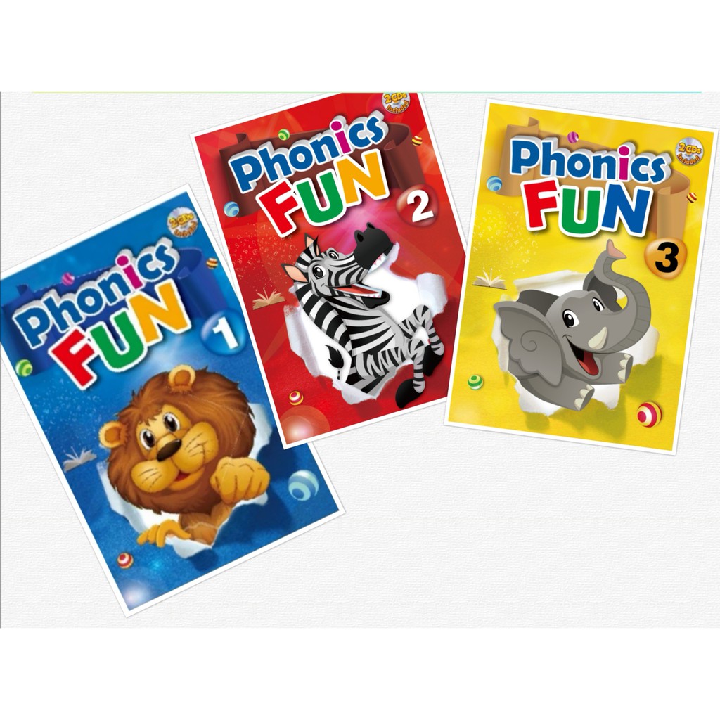 Phonics Fun 1~3冊 (共3書+6CD) 字母學習書 | 蝦皮購物