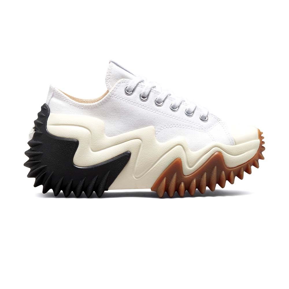 Converse RUN STAR MOTION 男女 白 低筒 波浪 厚底 鋸齒 增高 帆布鞋 172896C | 蝦皮購物