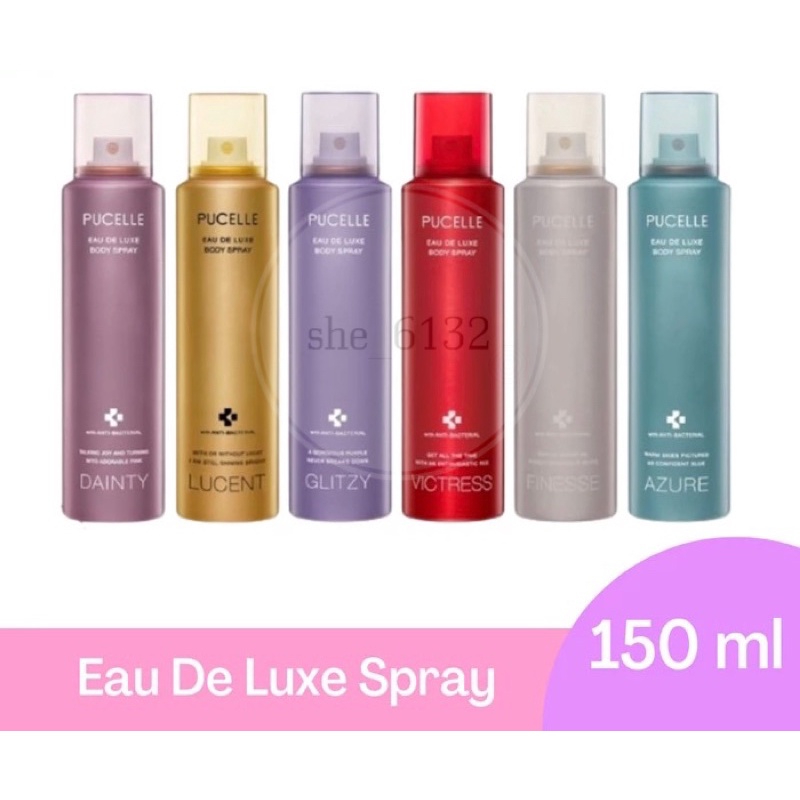 PUCELLE EAU DE LUXE BODY SPRAY 150ML 鋁罐 | 蝦皮購物