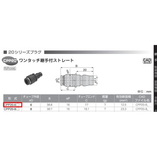 PISCO C式快速接頭(快插式)CPP20-6B CPP20-8B | 蝦皮購物