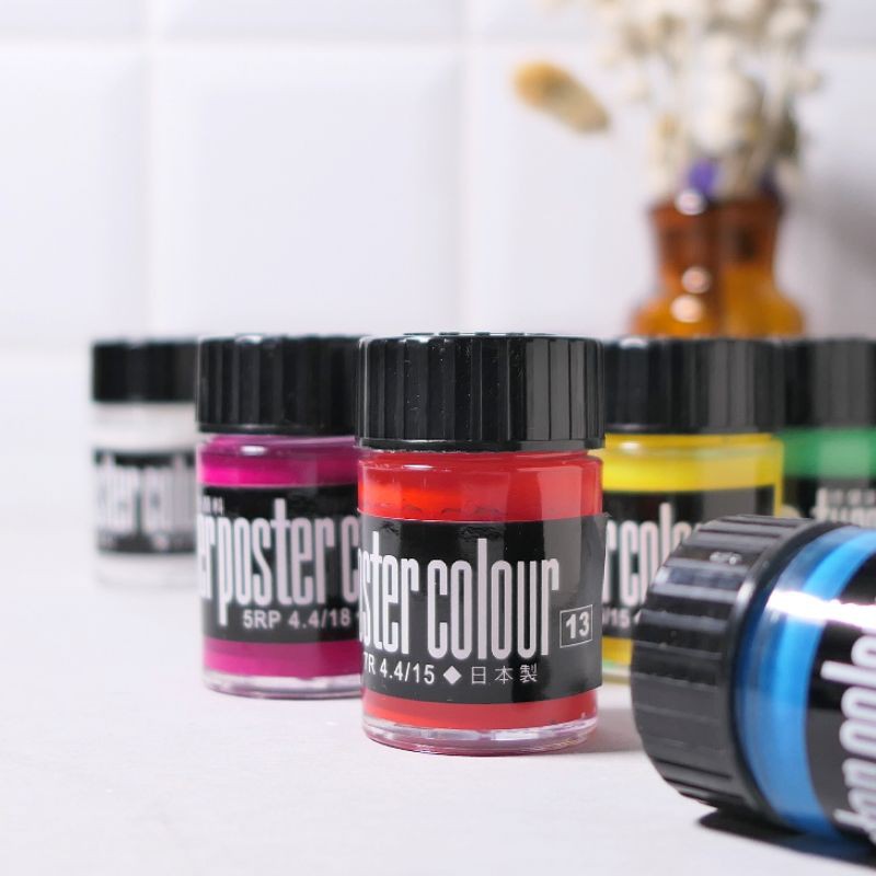 [復興專區]日本 Turner 德蘭 Poster Colour 廣告顏料 30ml[丙檢8色][丙檢12色] | 蝦皮購物