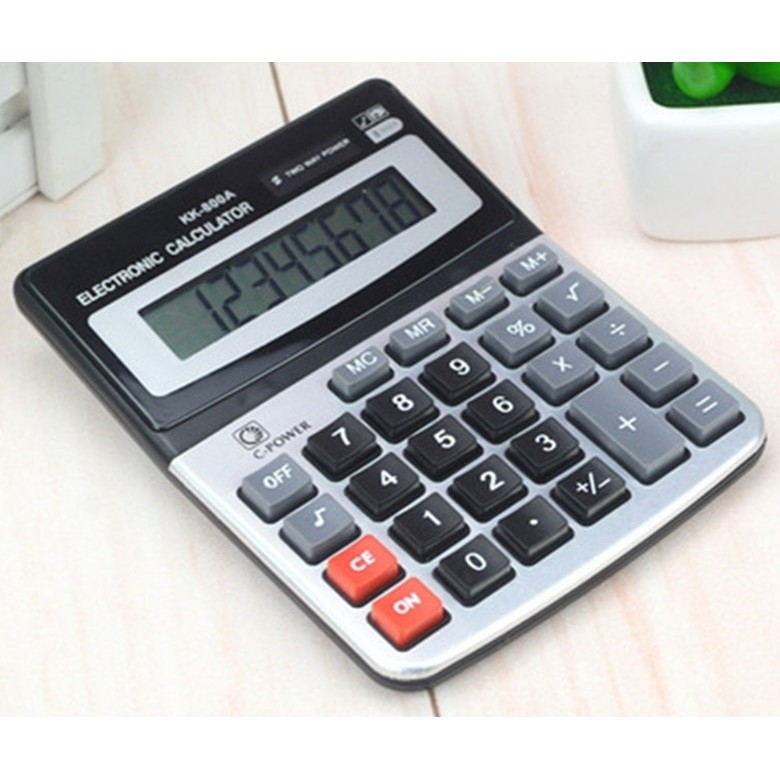 多功能計算器 電算機 KK-800A 計算器 8碼計算機 事務計算機 辦公計算機 商用計算機 計算機 送電池 大屏幕 | 蝦皮購物