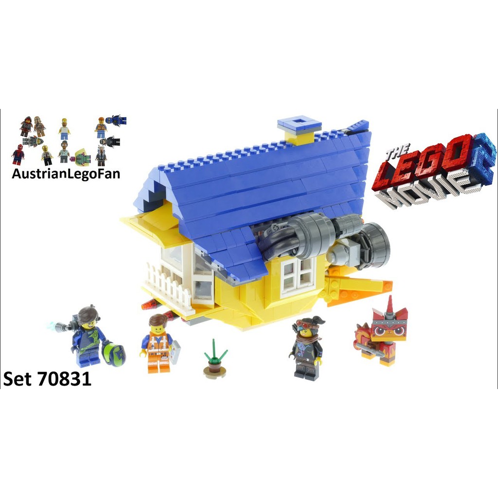 Lego Movie 2 艾密特的夢幻屋和救援火箭 70831 [現貨] | 蝦皮購物