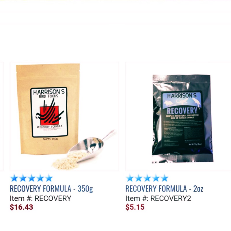 哈里森復原奶粉Harrison's Recovery Formula。鸚鵡奶粉 烏龜奶粉 爬蟲 小動物生病復原奶 | 蝦皮購物