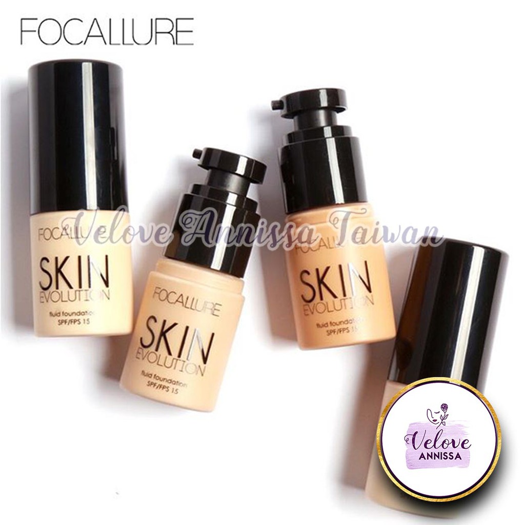 FOCALLURE Foundation Skin Alas Bedak Fondation fondesen | 蝦皮購物