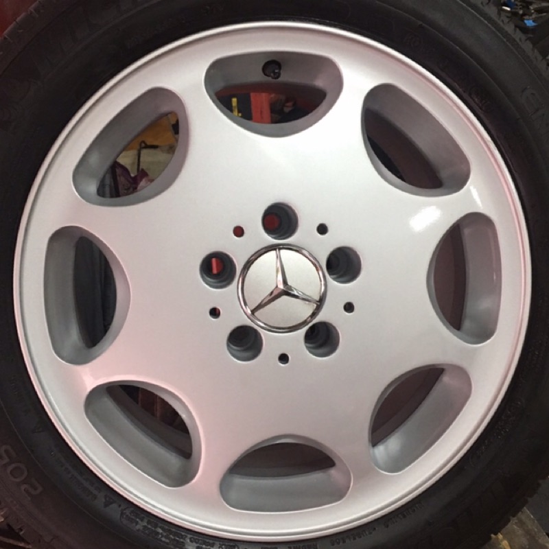 賓士 15吋鋁圈含胎 Benz W124 W201 W202 W203 W210 R170 一組四個含胎8800元 無傷 | 蝦皮購物