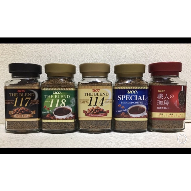 台灣公司貨 日本 UCC 即溶咖啡 117 114 118 666 職人芳醇 ucc 精選即溶咖啡 | 蝦皮購物