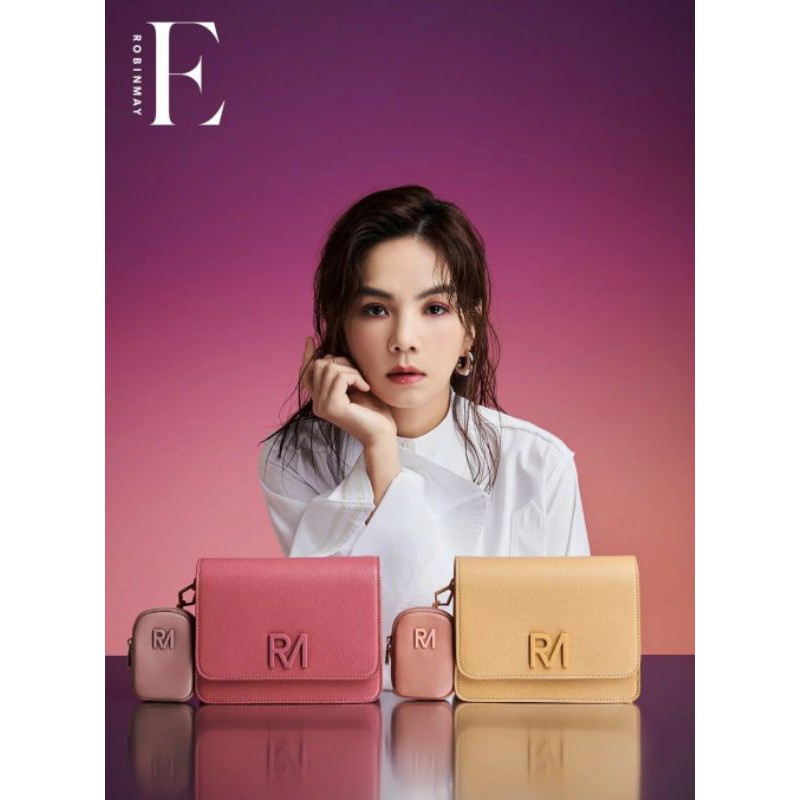 【全新】Ella代言 Robinmay怪奇遊樂園斜背包 斜跨小包 莓桃紅 附三種背帶 | 蝦皮購物