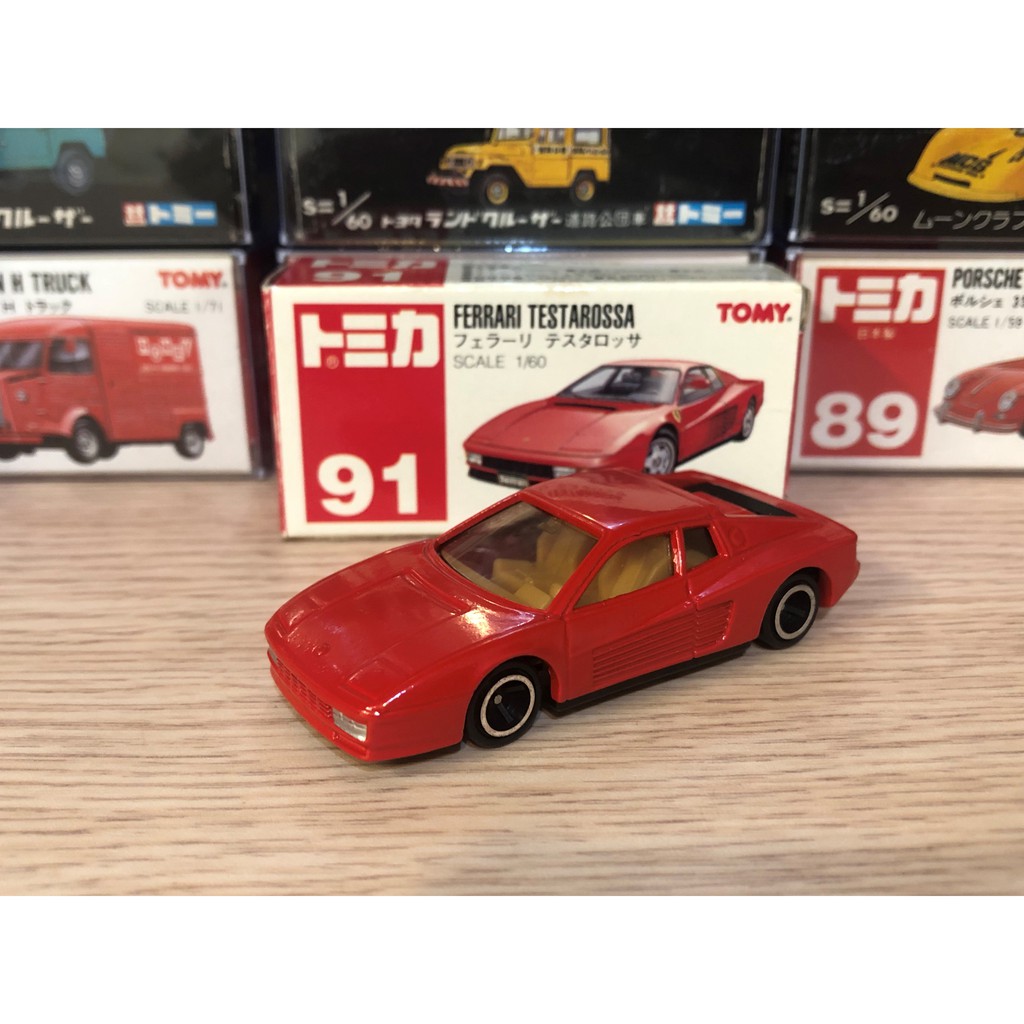 Tomica no.91 FERRARI TESTAROSSA 法拉利 紅標 絕版 | 蝦皮購物