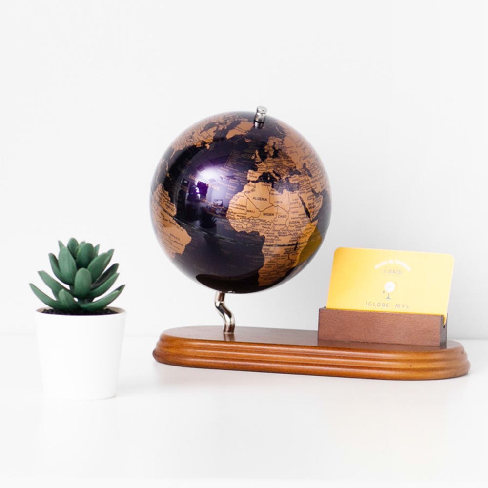 SkyGlobe 5吋金屬紫名片底座地球儀的價格推薦 - 2025年8月 | 比價比個夠BigGo