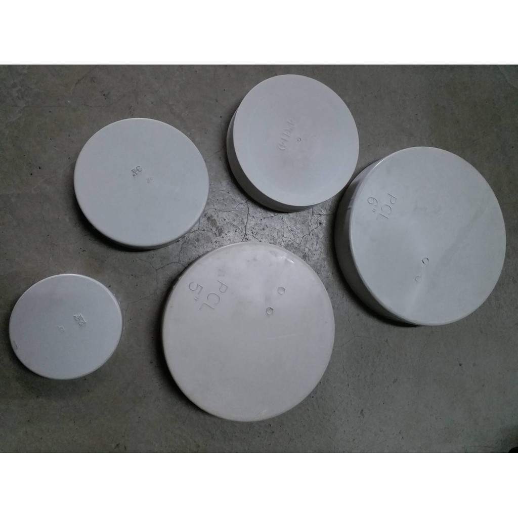 ☆LIFE☆PVC淺管帽 1/2"-4" 薄 PVC管塞/平口蓋/管蓋/白管帽/排水管帽 | 蝦皮購物