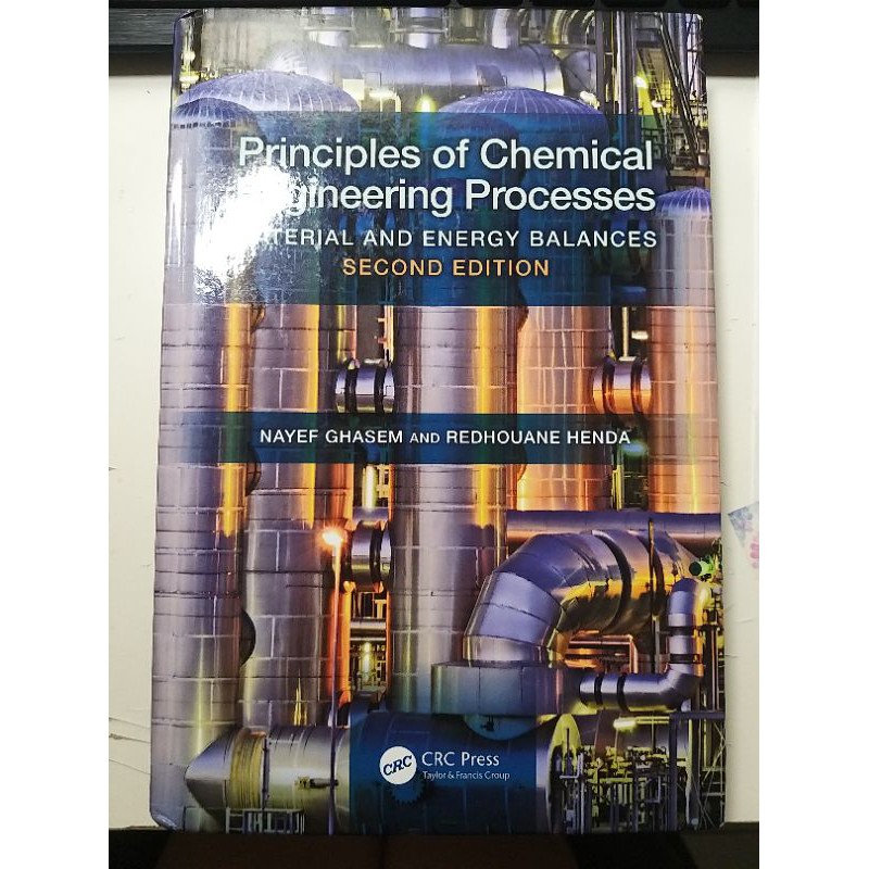 Principles of Chemical Engineering Processes 質能平衡原文書第二版 化材系 | 蝦皮購物
