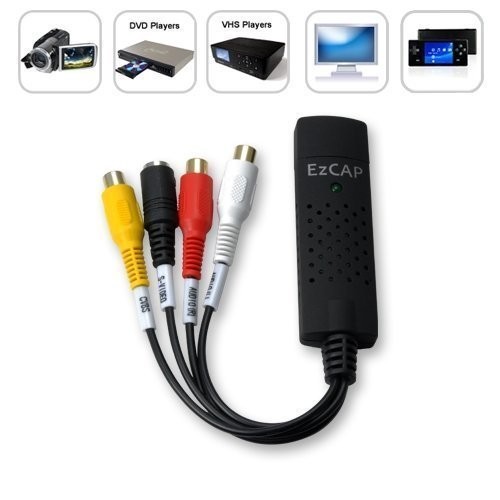 Easycap USB DVR 影像擷取卡 單路輸入 AV端子 S端子 NTSC PAL皆可用 | 蝦皮購物