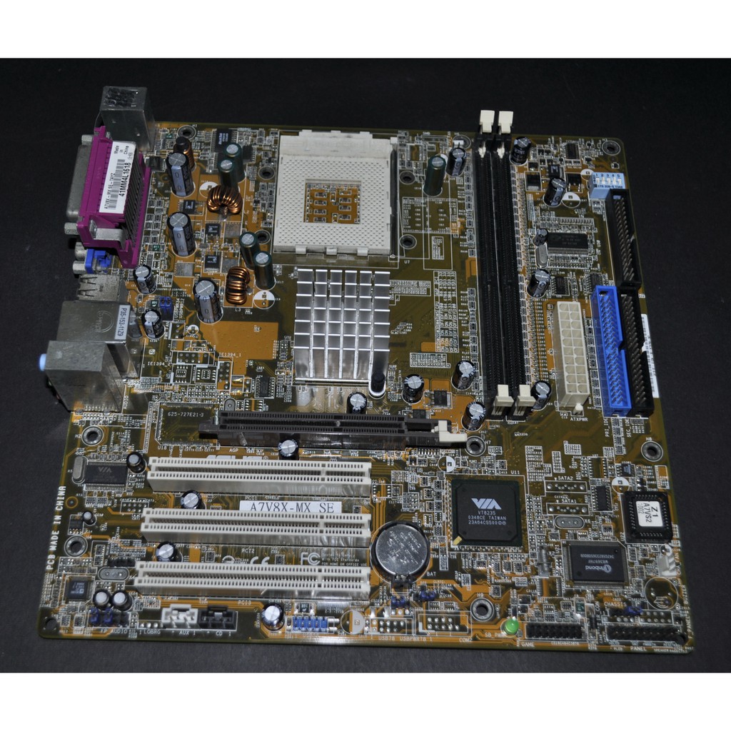 故障！稀有古董主機板 華碩 A7V8X-MX SE (Socket A 462 KM400 DDR IDE AGP) | 蝦皮購物