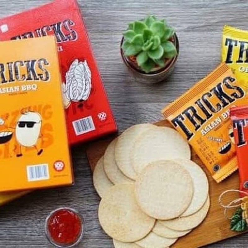 Tricks snack Potato Chips rasa Rendang / Asian bbq / kimchi | 蝦皮購物
