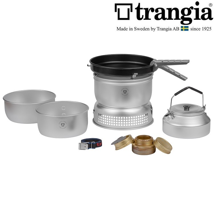 【瑞典trangia】storm cooker 27-4ul 超輕鋁風暴酒精爐套鍋組(含超輕鋁壺06l)(酒精爐 風暴爐 擋風爐 登山爐 野炊 ...