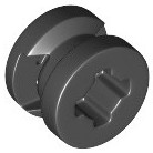 樂高 Lego 黑色 8mm x 6mm 輪框 十字孔 輪子 34337 汽車 輪胎 Black Wheel slot | 蝦皮購物