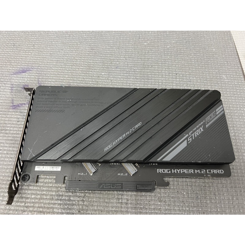 ROG PCIe 5.0 NVMe SSD 的 ASUS ROG HYPER M.2 卡 ASUS ROG MAX | 蝦皮購物