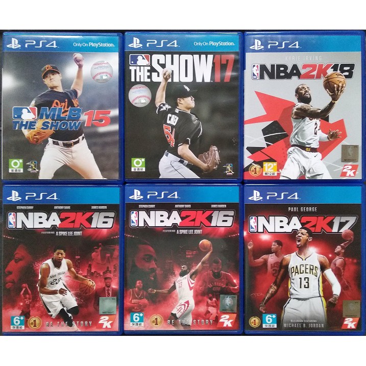 PS4🎮遊戲片 NBA 2K16/2K17/2K18/MLB THE SHOW 15/17 美國職棒大聯盟 | 蝦皮購物