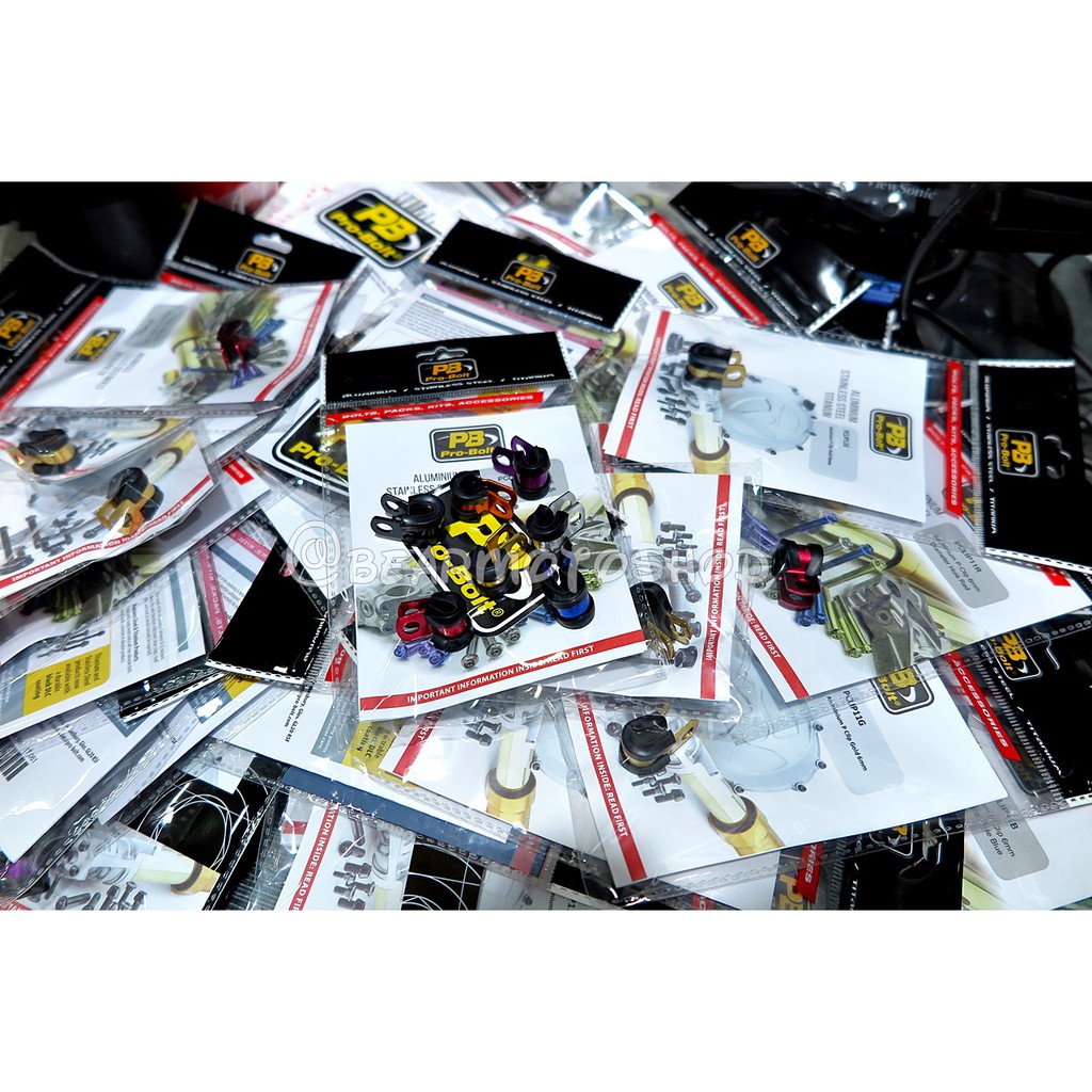 【貝爾摩托車精品店】英國 PB Pro-Bolt 速度感應器 碼表線夾 M6 螺絲孔 鋁合金夾環 碼表線支架 七色 | 蝦皮購物