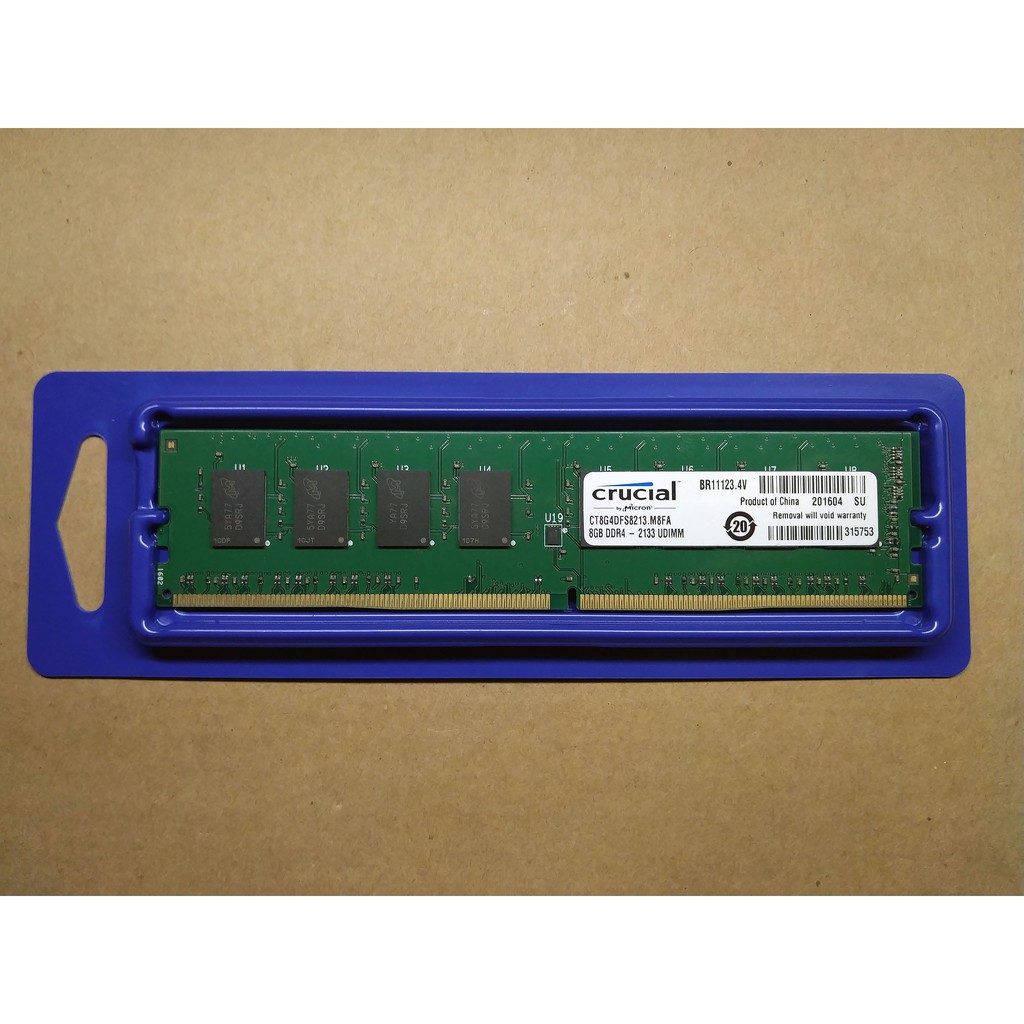美光 Micron DDR4 2133 8G 單面 桌上型記憶體 RAM 8GB CT8G4DFS8213 | 蝦皮購物