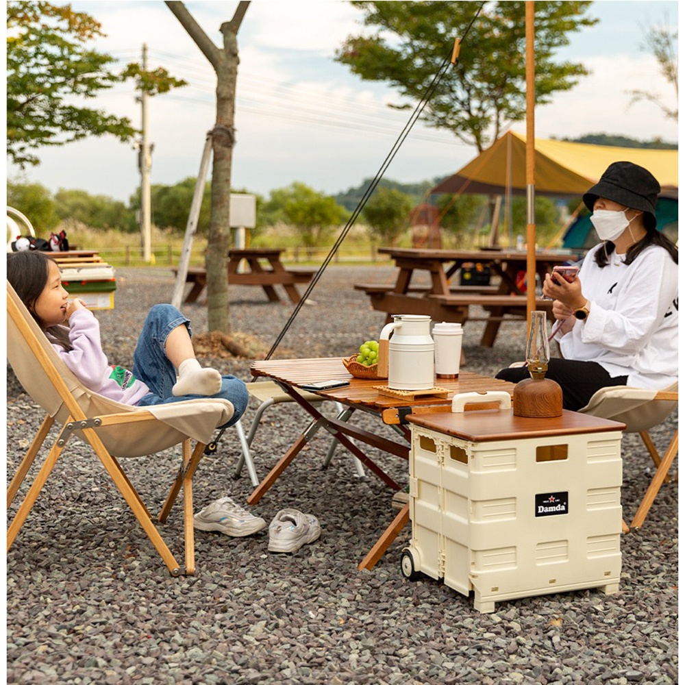 Damda 韓國360度四輪摺疊購物車/保溫保冷袋/專用木桌板/摺疊購物籃/兩輪摺疊推車 [現貨] 台灣總代理原廠公司貨 | 蝦皮購物