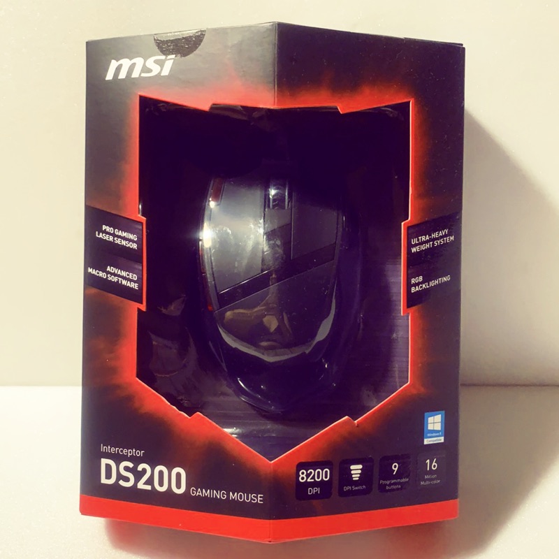 msi 微星電競滑鼠DS200 砝碼雷射電競滑鼠 INTERCEPTOR DS200 GAMING MOUSE | 蝦皮購物