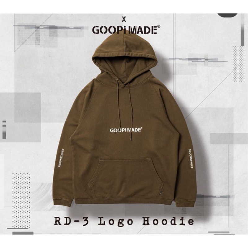 現貨 1號 Goopi x AES Goopimade RD-3 Logo Hoodie 駝色 | 蝦皮購物