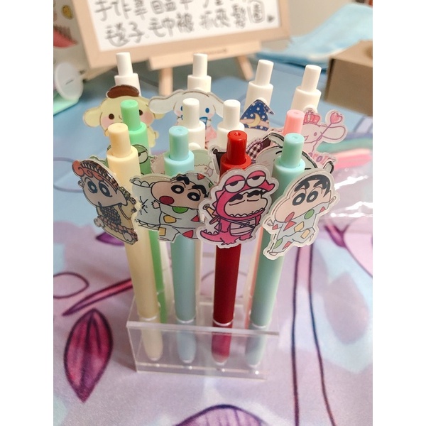 卡通蠟筆小新、三麗鷗系列卡片中性筆 | 蝦皮購物