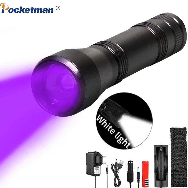 UV燈51LED 21LED 12LED UV燈395-400nm LED UV手電筒手電筒燈安全紫外線檢測AAA電池 | 蝦皮購物