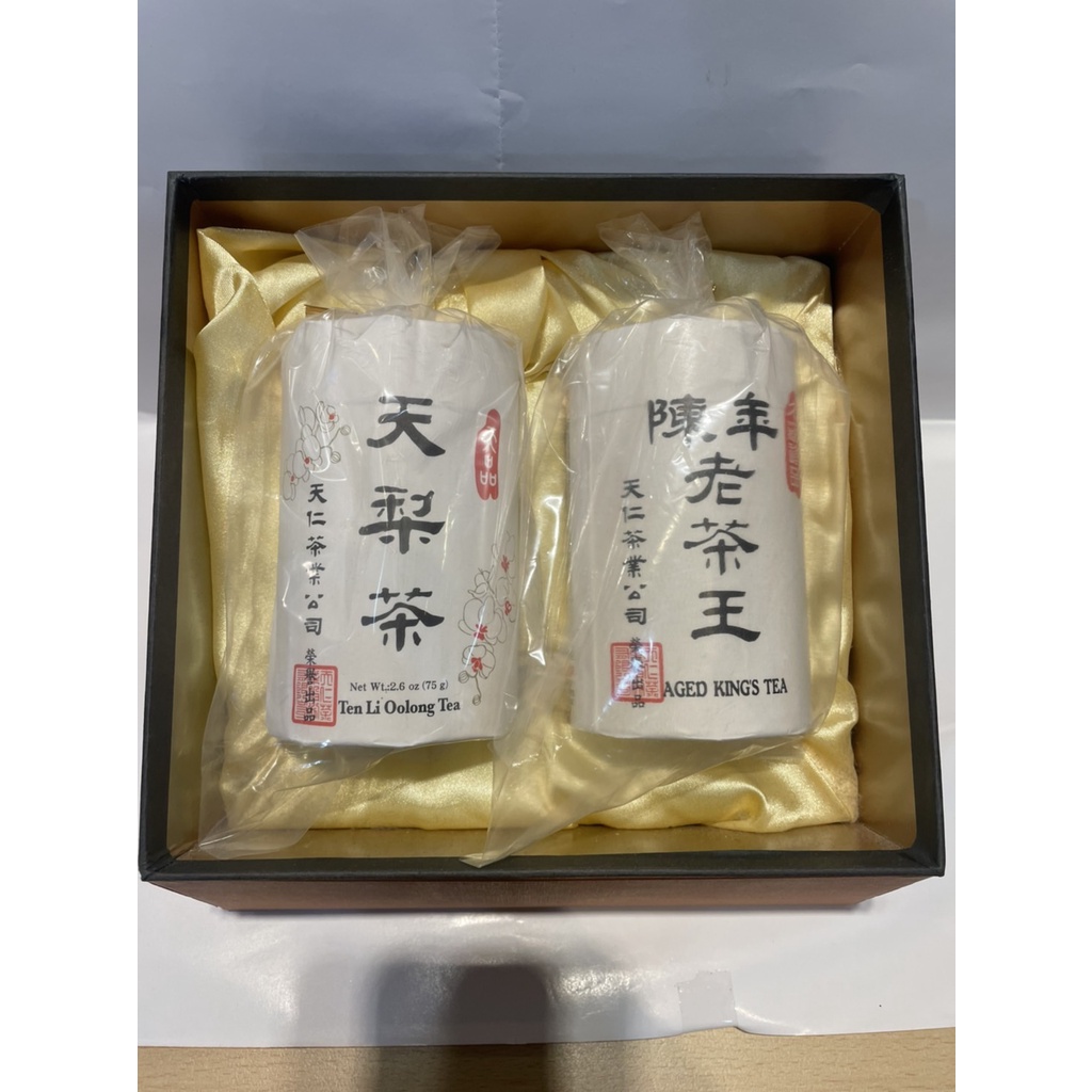 【澄韻堂】天仁茗茶-天梨茶/75克+陳年老茶王/75克, 禮盒/(150克)/盒, 附禮盒提袋, 節慶送禮伴手禮 | 蝦皮購物
