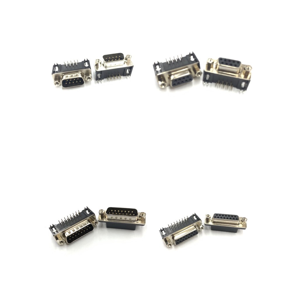 D type 9 Pin / 15 Pin 插板式90度接頭 | 蝦皮購物